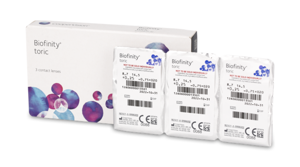 Mensuales Biofinity Toric 3 unidades | +Vision