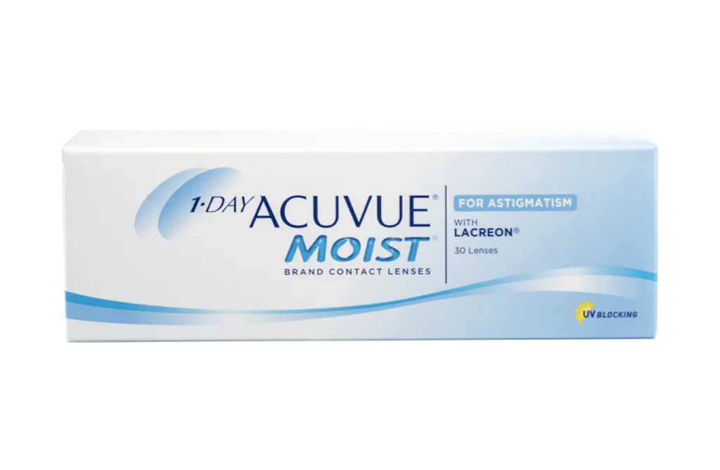 Acuvue 1 Day Moist Toric Contact Lenses | Vision Express