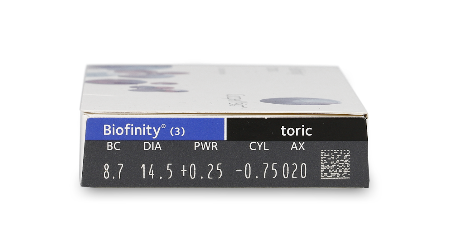 Biofinity for Astigmatism maandlenzen (3 lenzen) | Pearle Opticiens