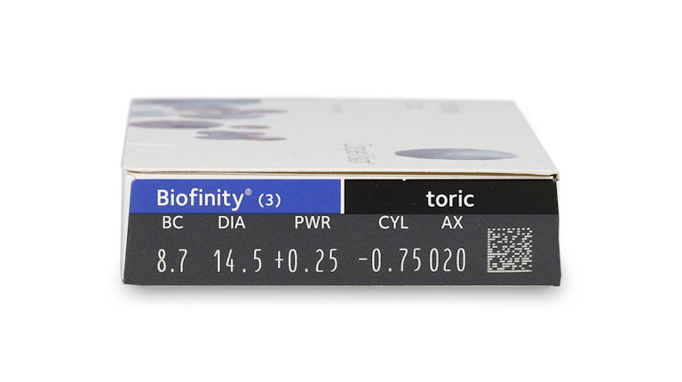 Biofinity for Astigmatism maandlenzen (3 lenzen) | Pearle Opticiens