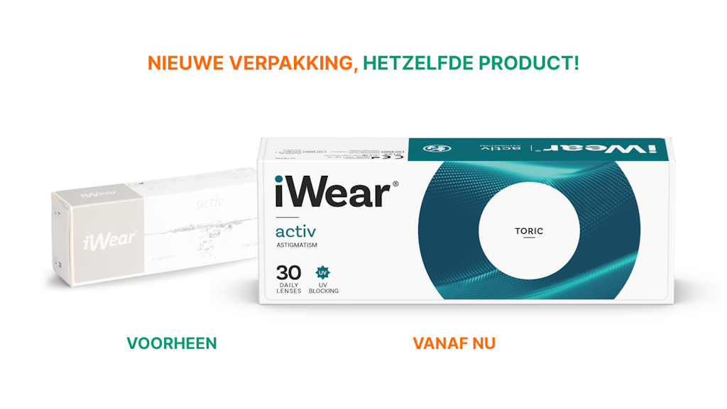 iWear Activ for Astigmatism daglenzen (30 lenzen) | Pearle Opticiens