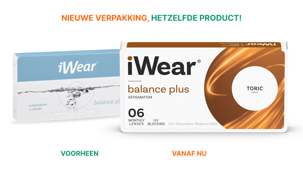 iWear Balance Plus for Astigmatism maandlenzen (6 lenzen) | Pearle ...