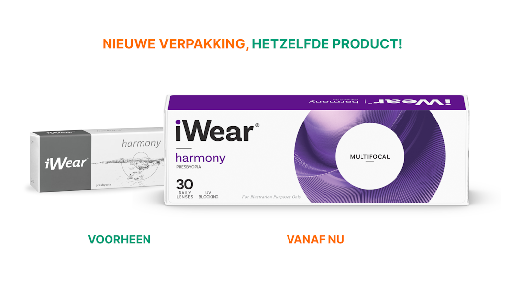 iWear Harmony Multifocaal daglenzen (6 lenzen) | Pearle Opticiens